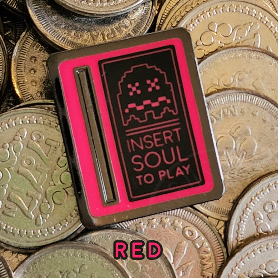 Insert Soul to Play Enamel Pin - Etsy