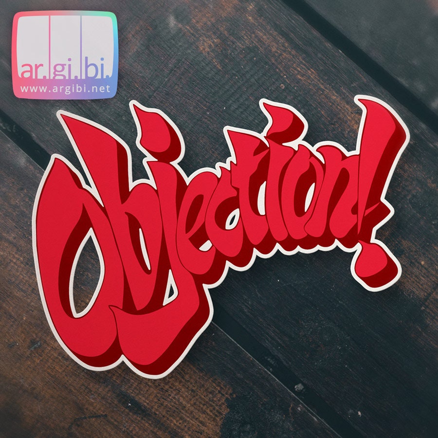 Objection Vinyl Sticker - Laptop Stickers - Water Bottle Stickers - Car ...