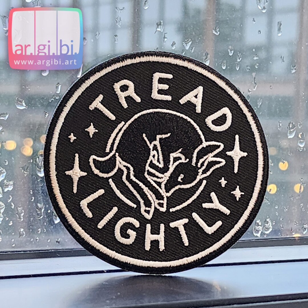 Tread Lightly Deer Glow in the Dark Fabric Patch - Etsy