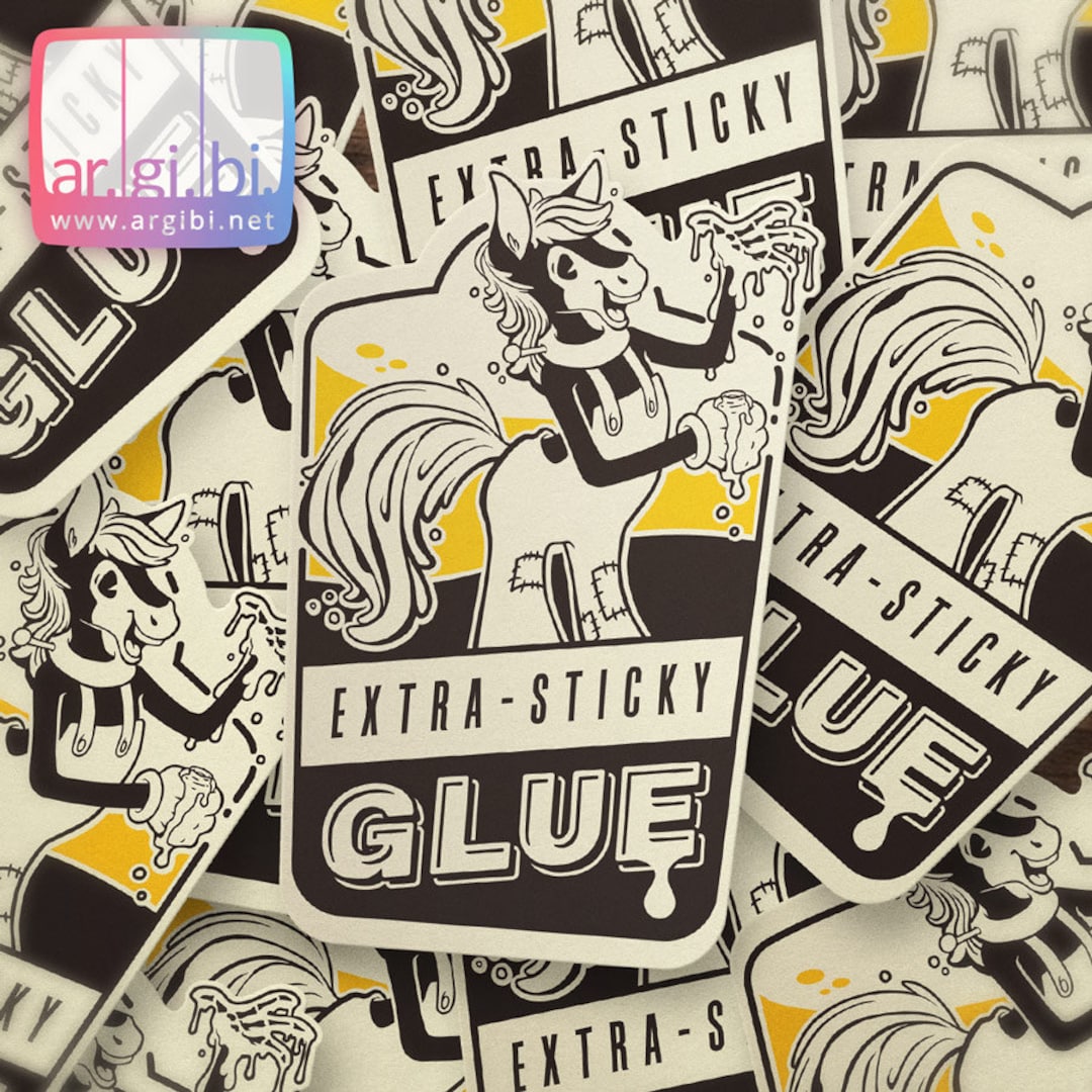 Acme Extra Sticky Glue Logo | Vinyl Sticker - Etsy