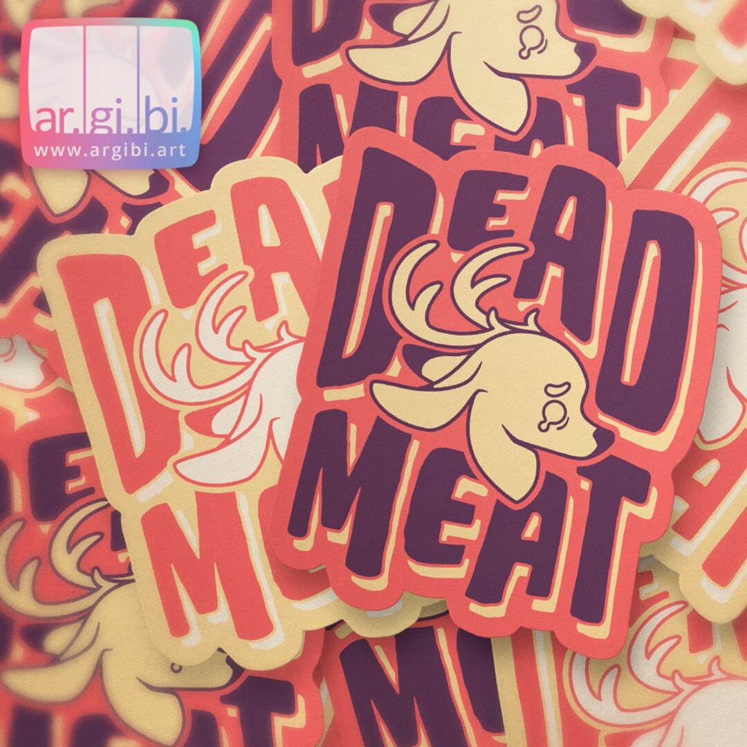 Dead Meat - Vinyl Sticker - Etsy