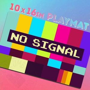 No Signal TV Test Pattern Mousepad | Deskmat| Playmat - Etsy