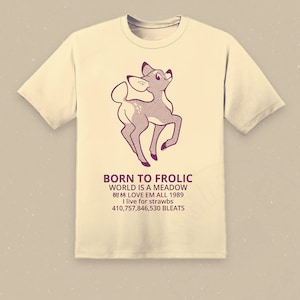 Born to Frolic Screen Printed Graphic Tee (S-4XL) - Etsy