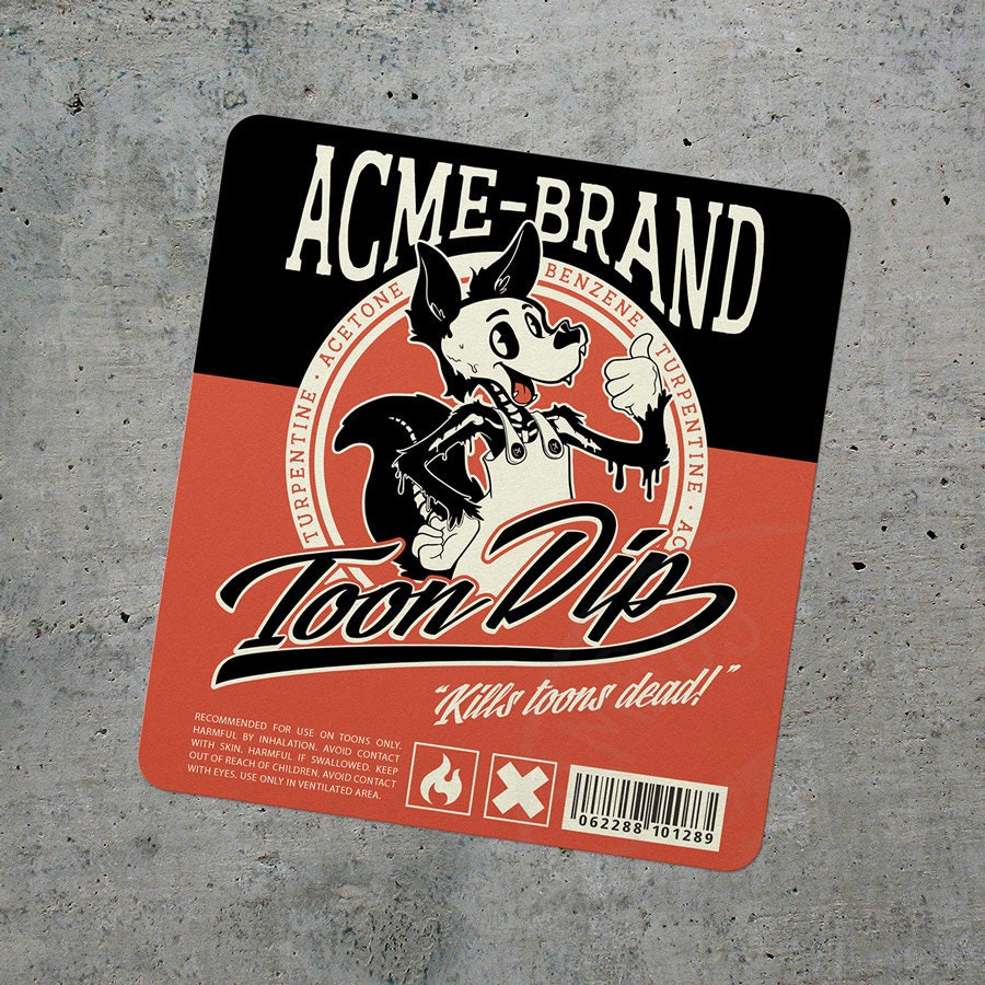 Acme Toon Dip Vinyl Sticker - Laptop Stickers - Water Bottle Stickers ...
