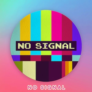 No Signal TV Test Pattern Record Player Slipmat - Etsy