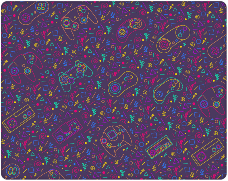 Retro Arcade Carpet Pattern Mousepad | Deskmat | Playmat - Etsy