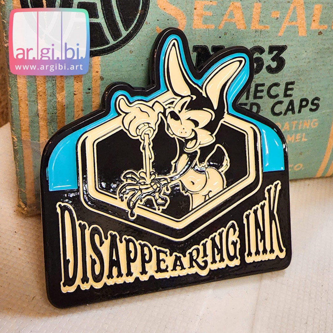 Acme Disappearing Ink Enamel Pin - Etsy