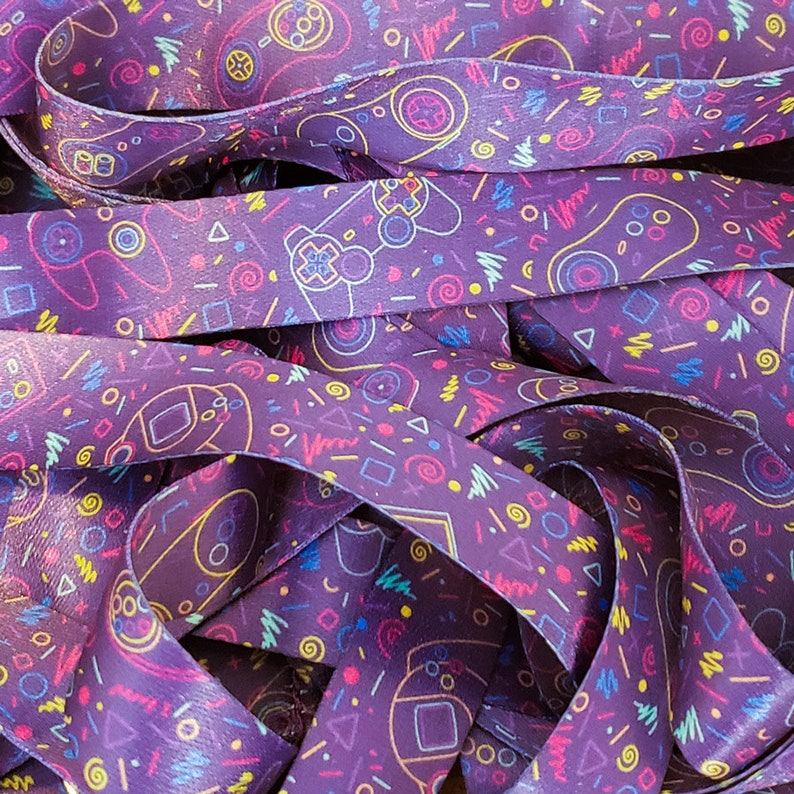 Retro Arcade Pattern Lanyard - Etsy