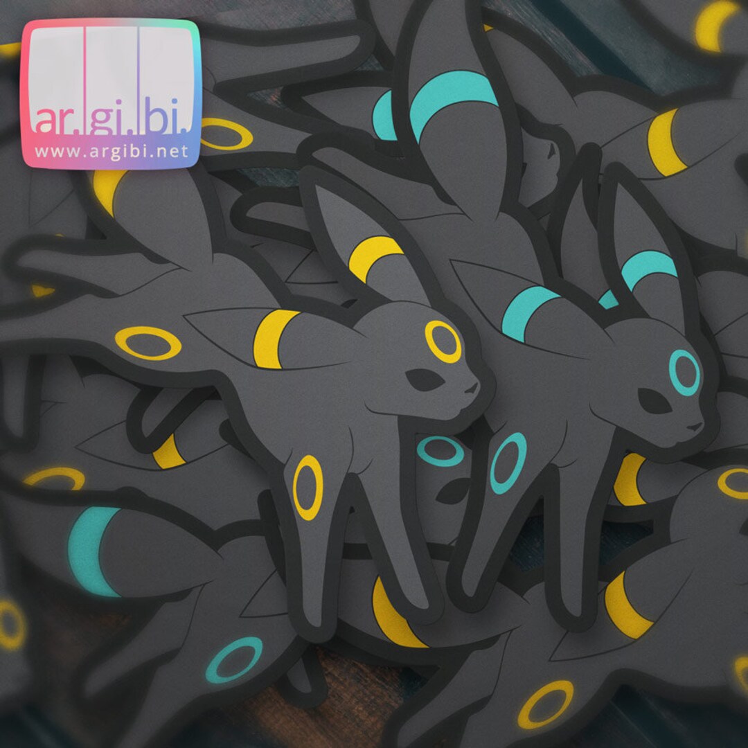 Eeveelutions Umbreon Vinyl Sticker - Laptop Stickers - Water Bottle ...