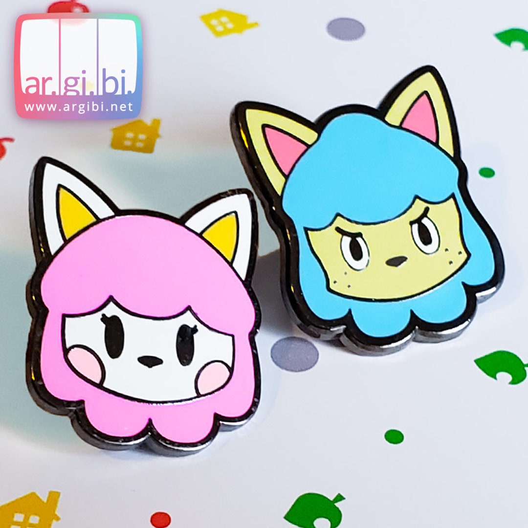 LAST CHANCE - Reese and Cyrus Enamel Pin - Animal Crossing - Animal ...