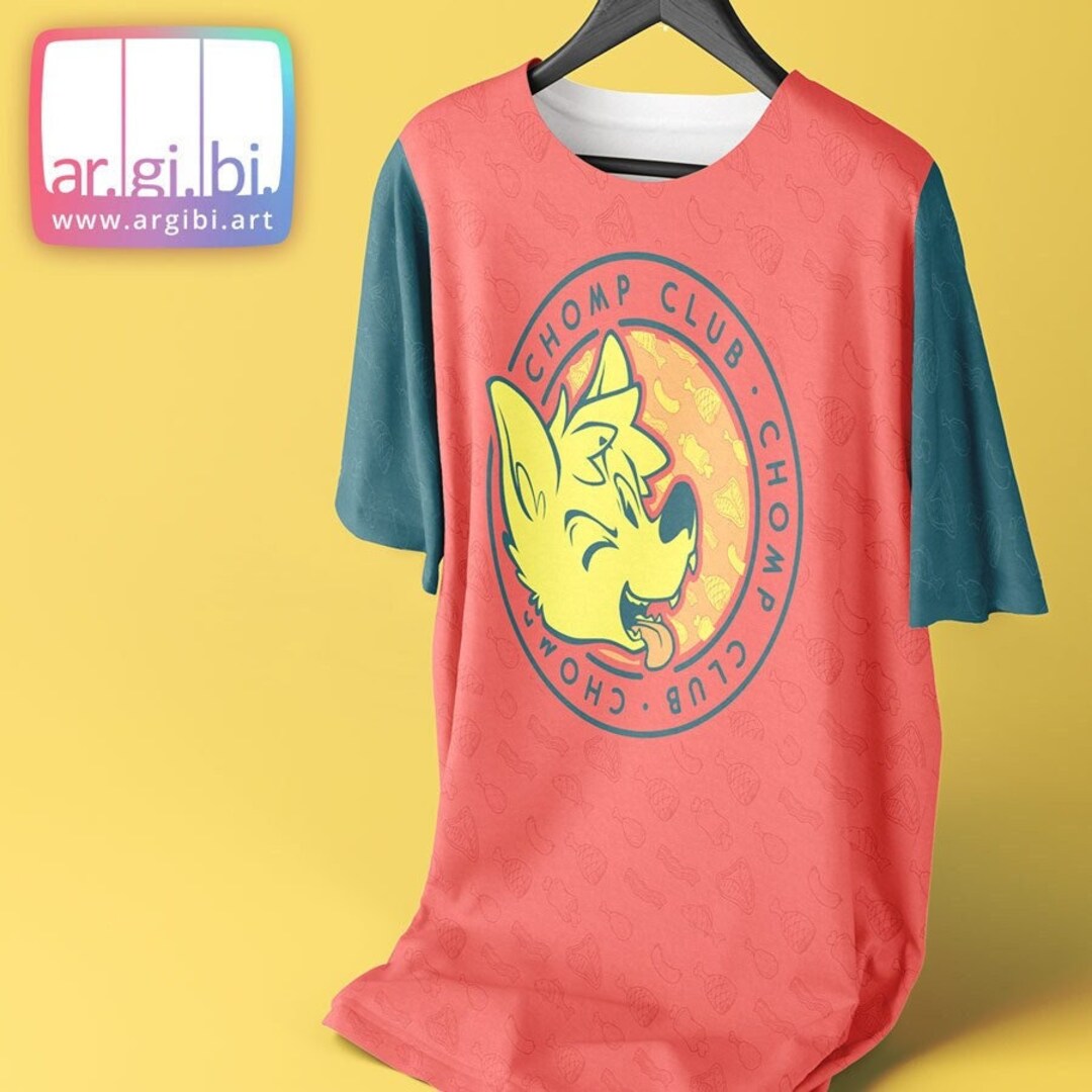 Chomp Club Wolf Print All Over Graphic Tee (various Sizes Available) - Etsy
