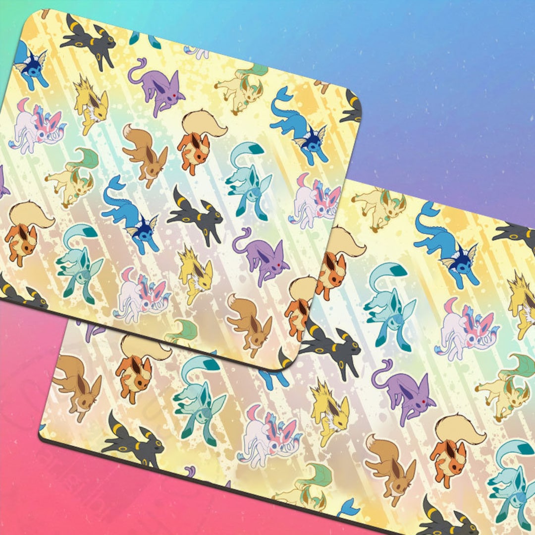 Eeveelutions Inspired Mousepad | Deskmat | Playmat - Etsy