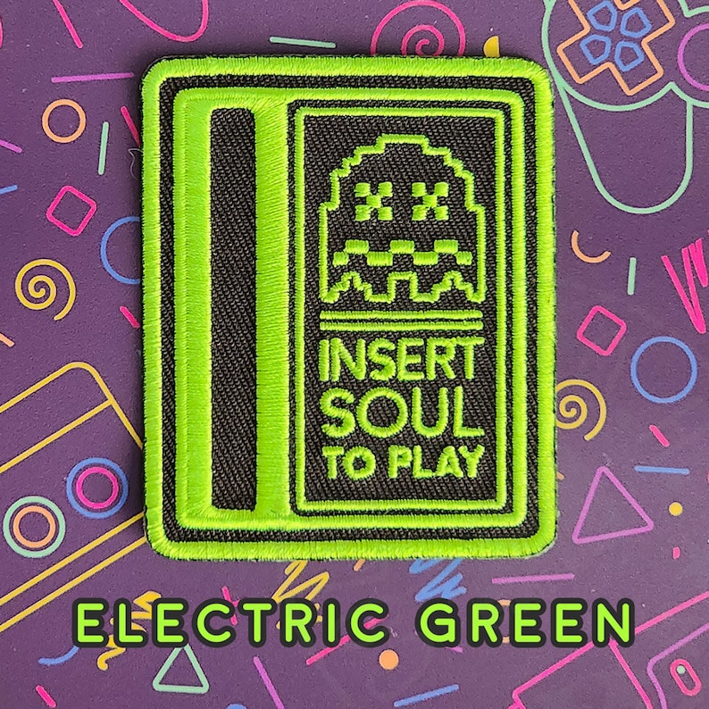 Insert Soul to Play Embroidered Fabric Patch - Etsy