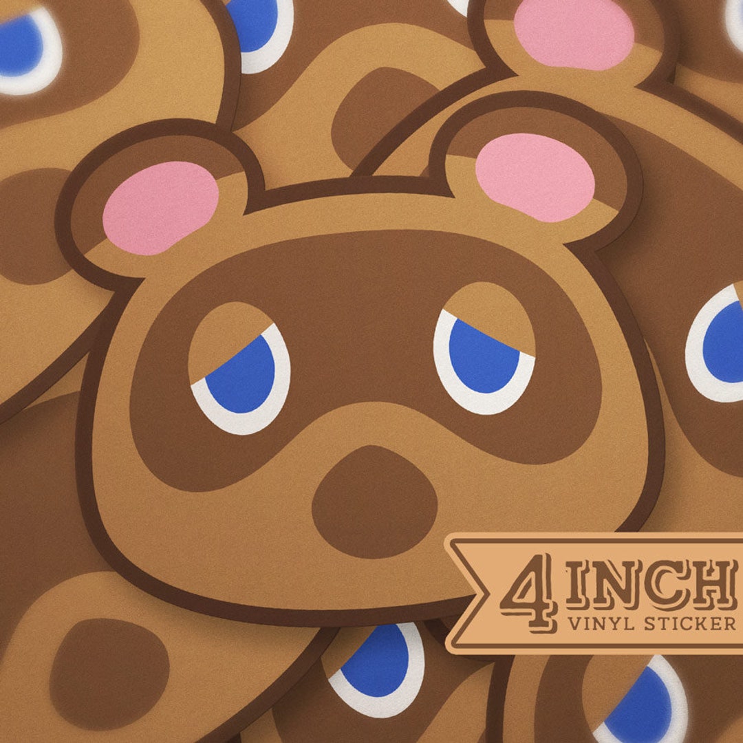Tom Nook Animal Crossing Vinyl Sticker / New Horizons / ACNH ...