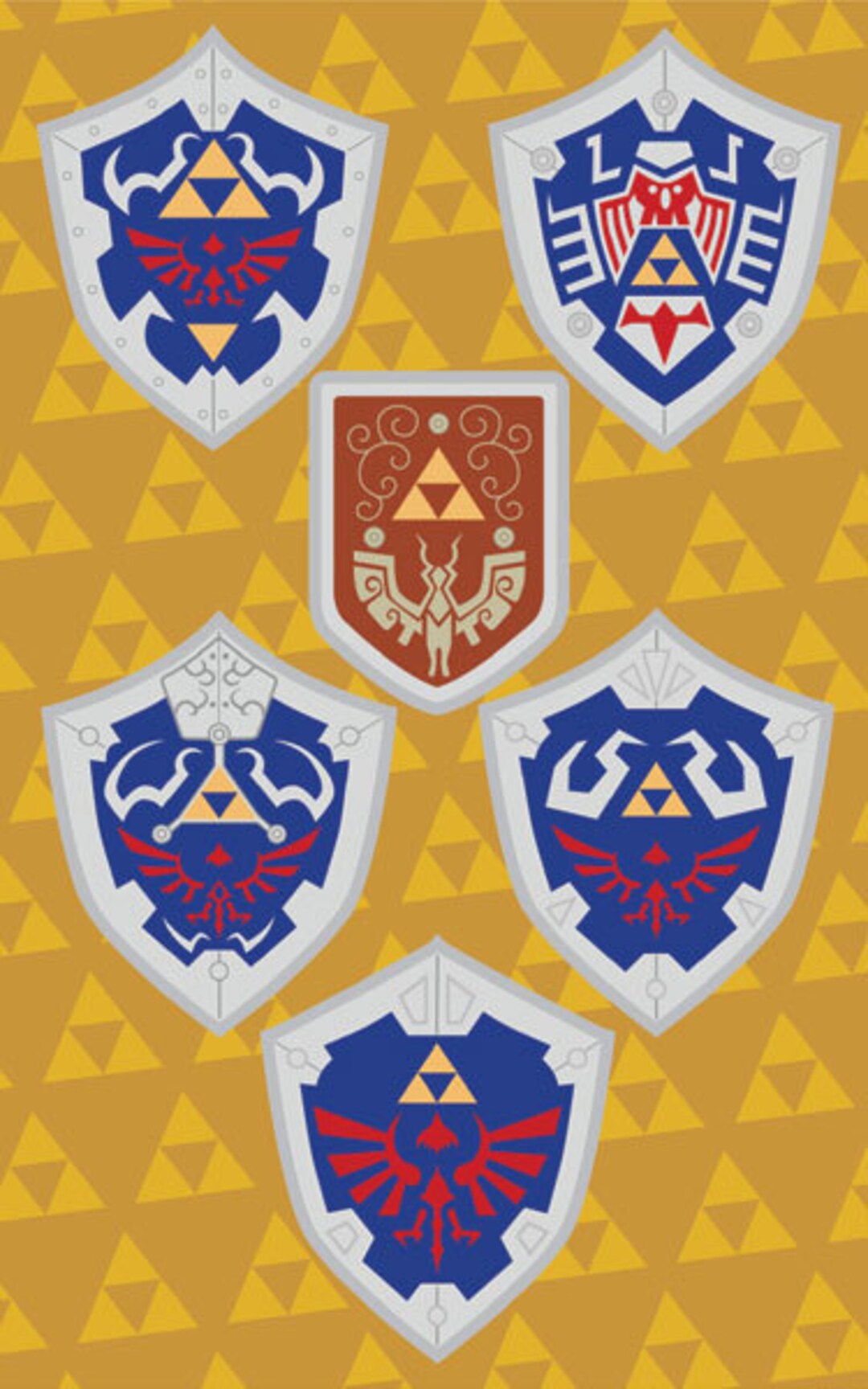 Legend of Zelda Shield Set 02 Vinyl Sticker Sheet - Etsy