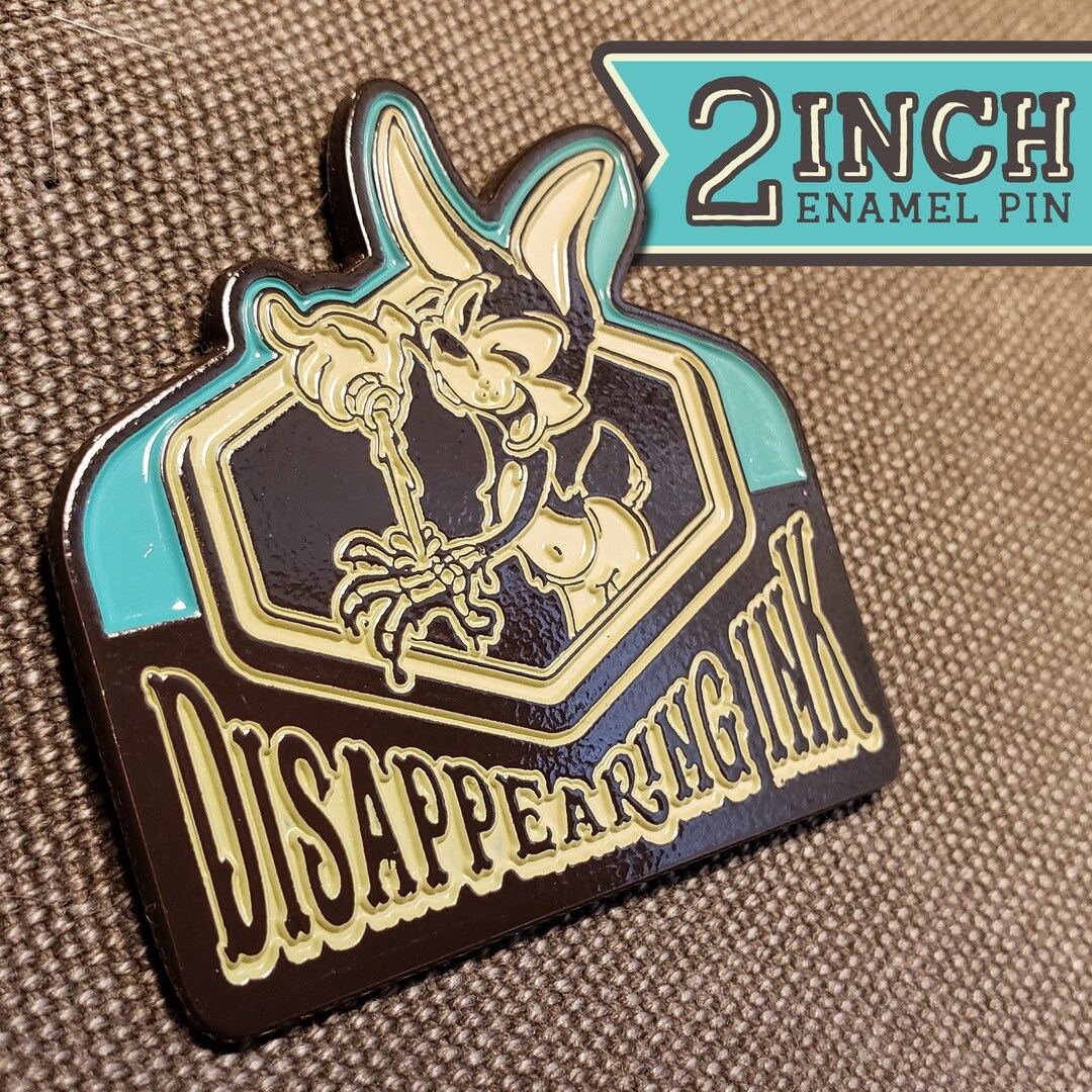 Acme Disappearing Ink Enamel Pin - Etsy