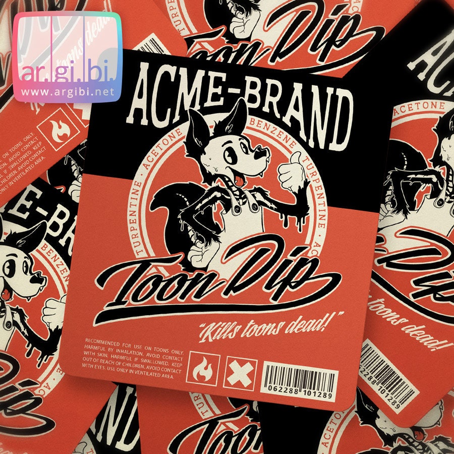 Acme Toon Dip Vinyl Sticker - Laptop Stickers - Water Bottle Stickers ...