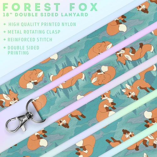 Adorable Fox Lanyard - Etsy