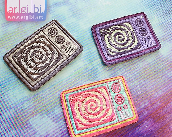 Retro TV Patch - Etsy