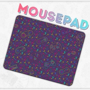 Retro Arcade Carpet Pattern Mousepad | Deskmat | Playmat - Etsy