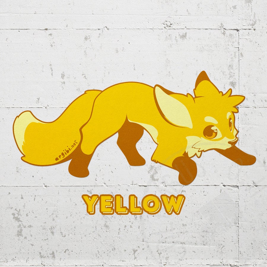 Fox Vinyl Decal | Etsy