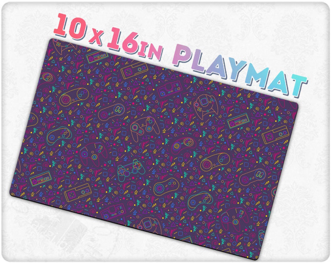Retro Arcade Carpet Pattern Mousepad | Deskmat | Playmat - Etsy