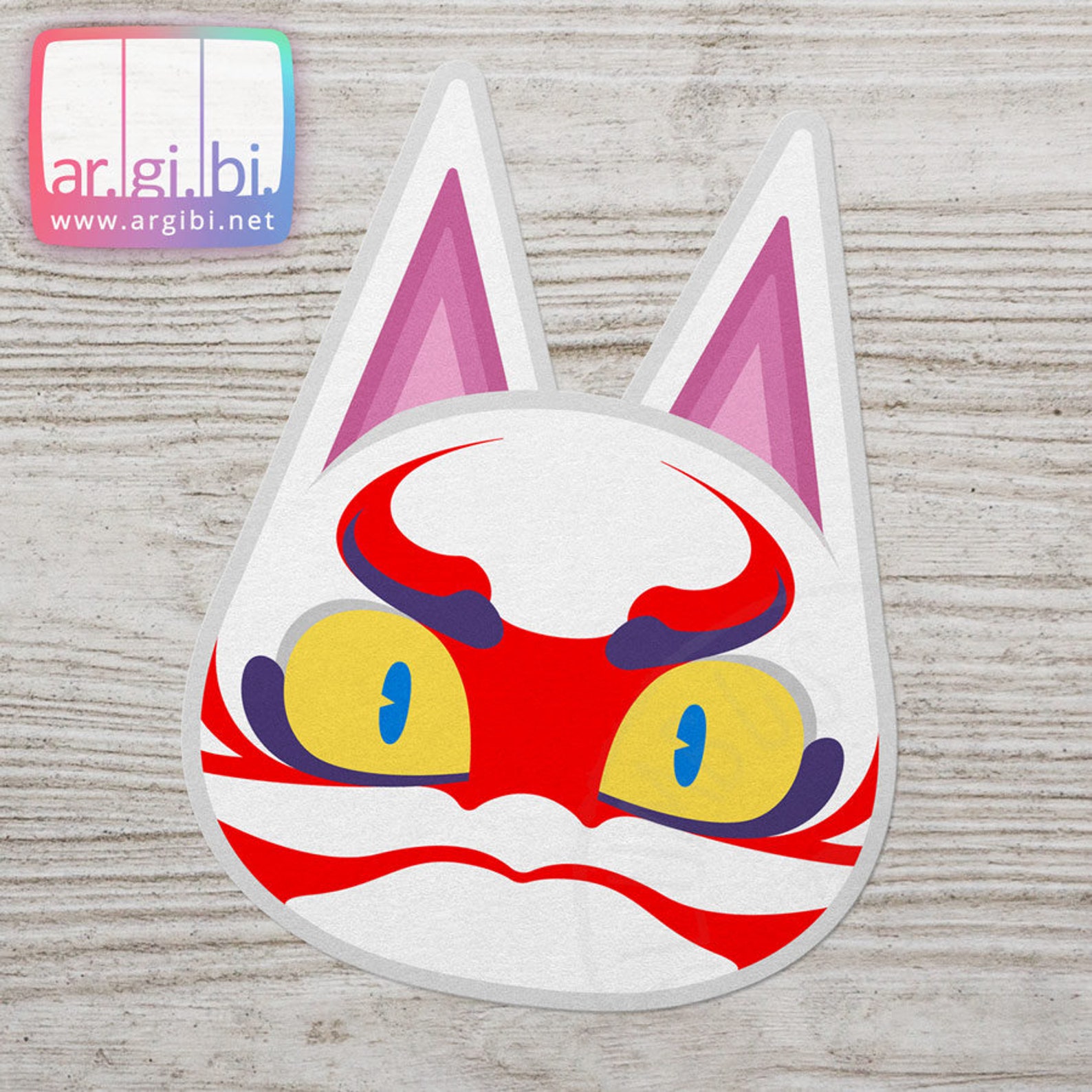 Kabuki Vinyl Sticker - Etsy