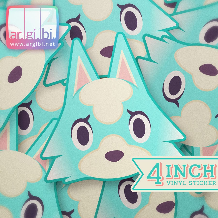 Skye Vinyl Sticker Animal Crossing Stickers Laptop Sticker | Etsy