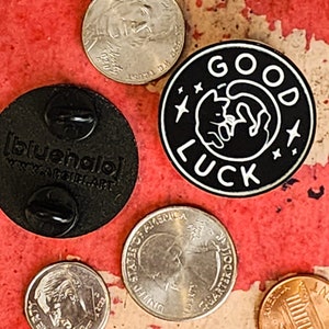 Good Luck Black Cat Glow in the Dark Enamel Pin - Etsy