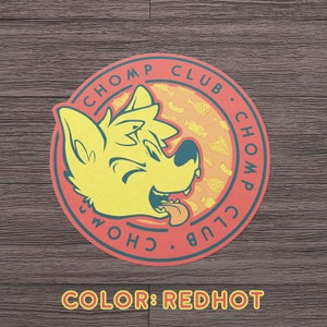 Chomp Club Wolf Vinyl Sticker - Etsy