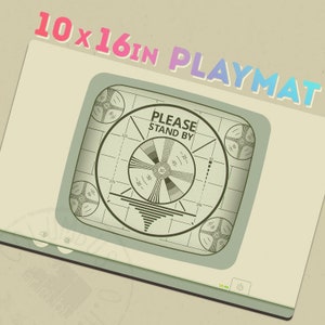 Please Stand by TV Test Pattern Mousepad | Deskmat | Playmat - Etsy