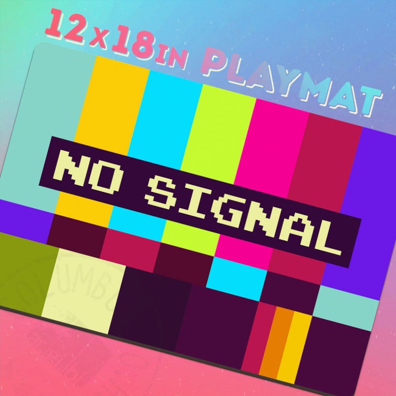 No Signal TV Test Pattern Mousepad Deskmat Playmat | Etsy