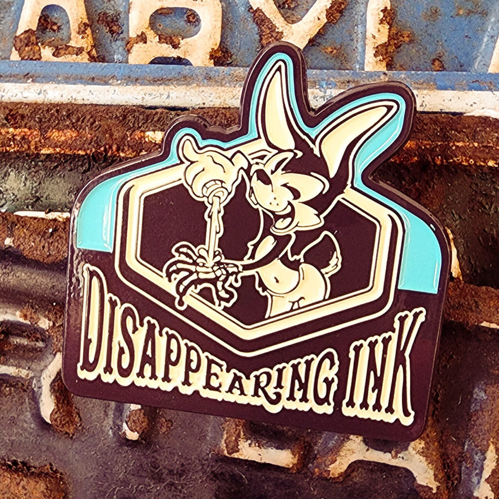 Acme Disappearing Ink Enamel Pin - Etsy