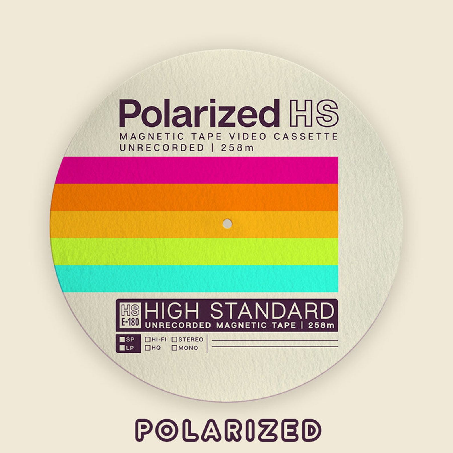 Polarized VHS Vaporwave Record Player Slipmat - Etsy