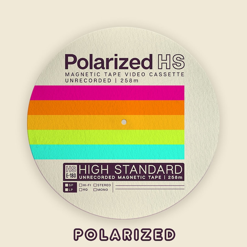 Polarized VHS Vaporwave Record Player Slipmat - Etsy