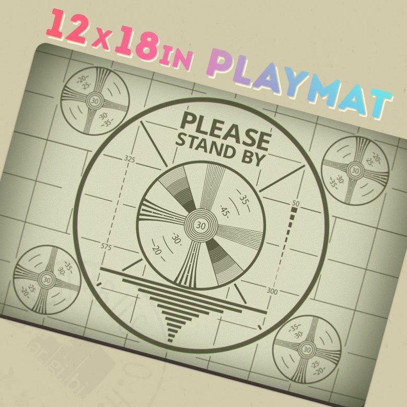 Please Stand by TV Test Pattern Mousepad Deskmat Playmat | Etsy