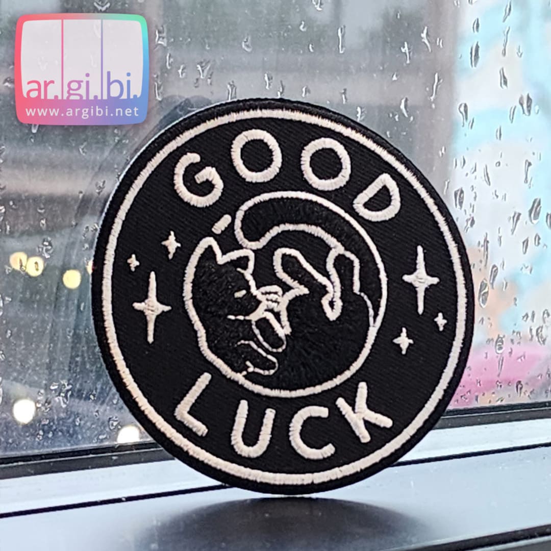 Good Luck Black Cat Glow in the Dark Fabric Patch - Etsy