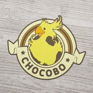 Chocobo Vinyl Sticker - Final Fantasy Stickers - Laptop Sticker - Water ...