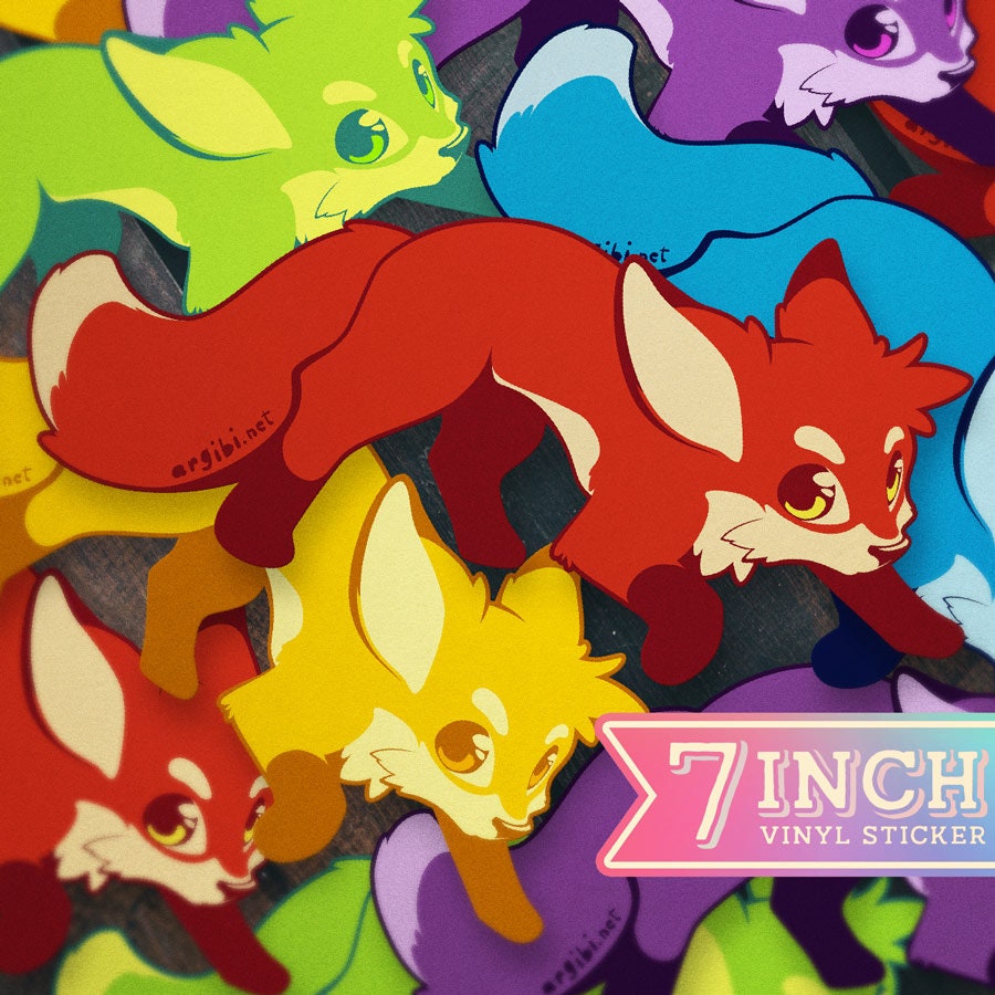 Fox Vinyl Decal | Etsy