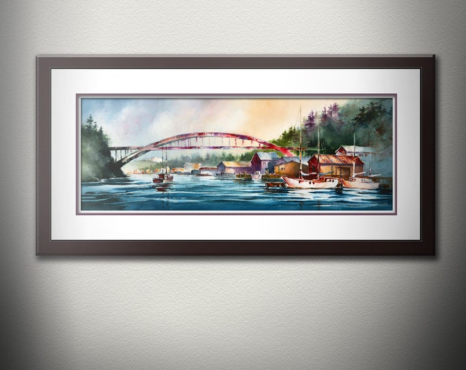 Seattle Public Market, John Ebner, Pike Street Market, Watercolor ...