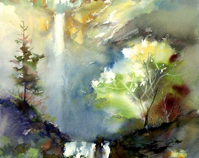 The Water and the Light Watercolor Art PRINT UNFRAMED by - Etsy