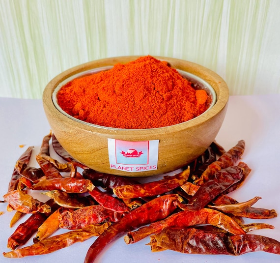 Red Chilli Powder Ground Lal Mirch Hot Indian Chilli Etsy