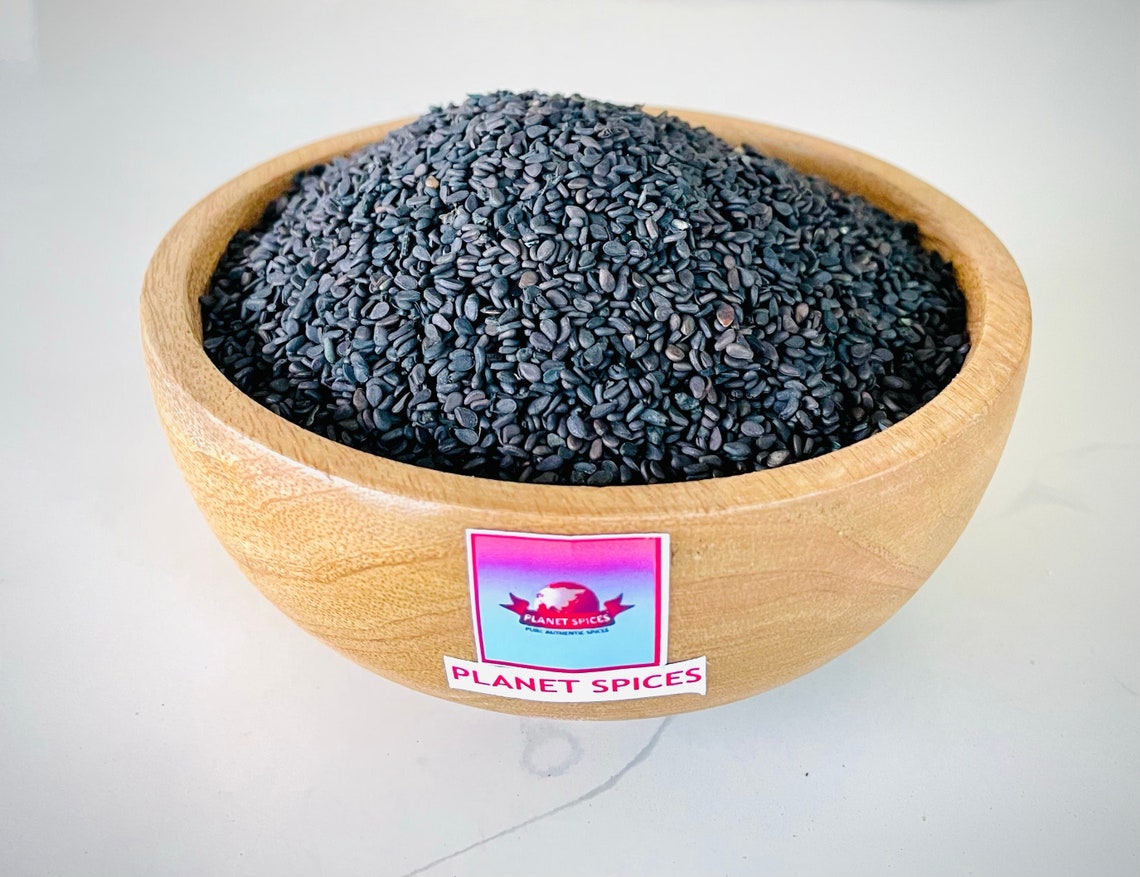Black Sesame Seeds Kale Til Whole Sesame Seeds - Etsy