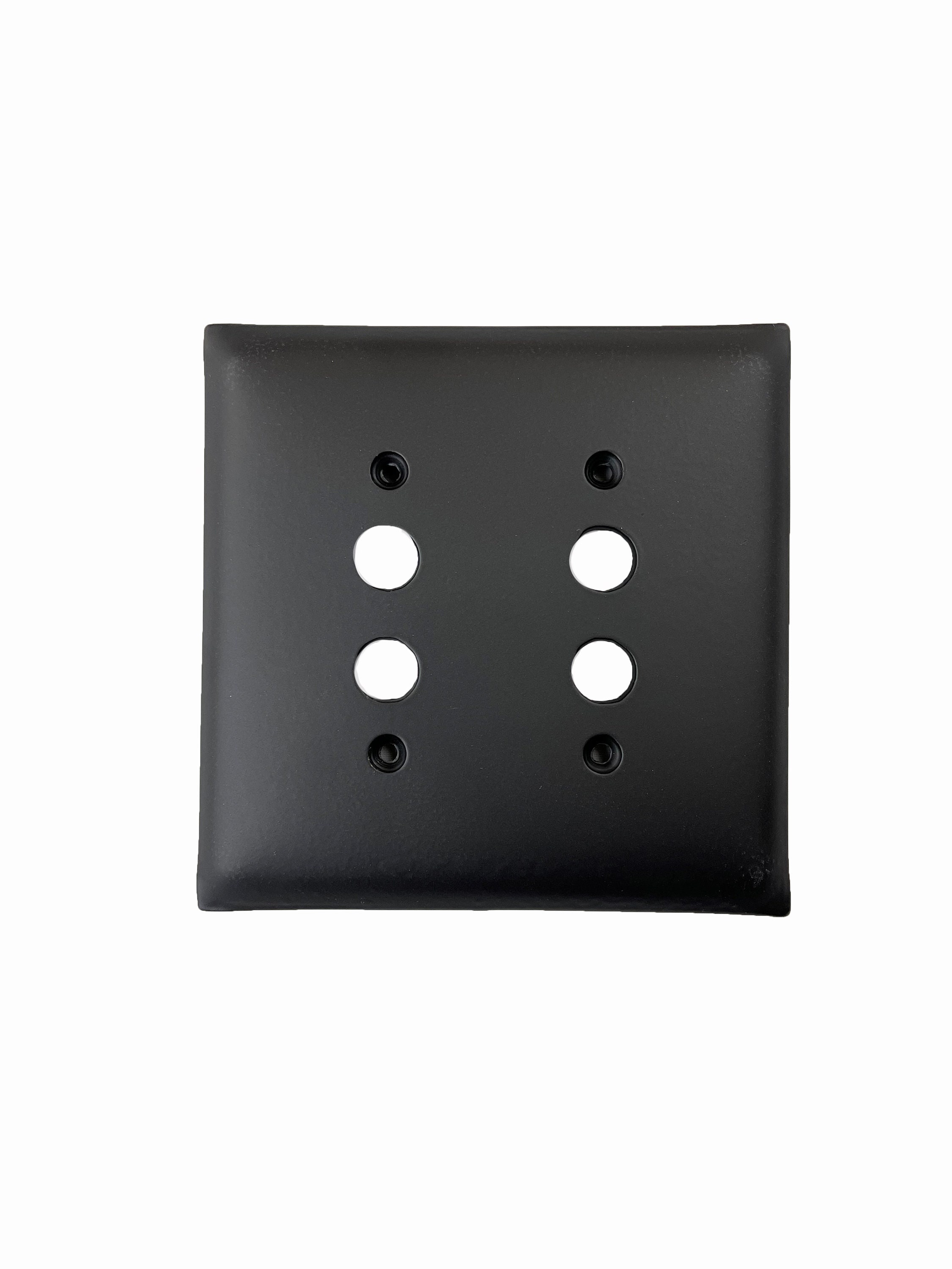 Classic Modern Farmhouse Iron Switch Plate Double Push Button SEPH525 ...