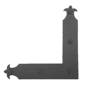 Rustic Hammered Spanish Style Corner L Brackets Garage Door Hardware - Etsy
