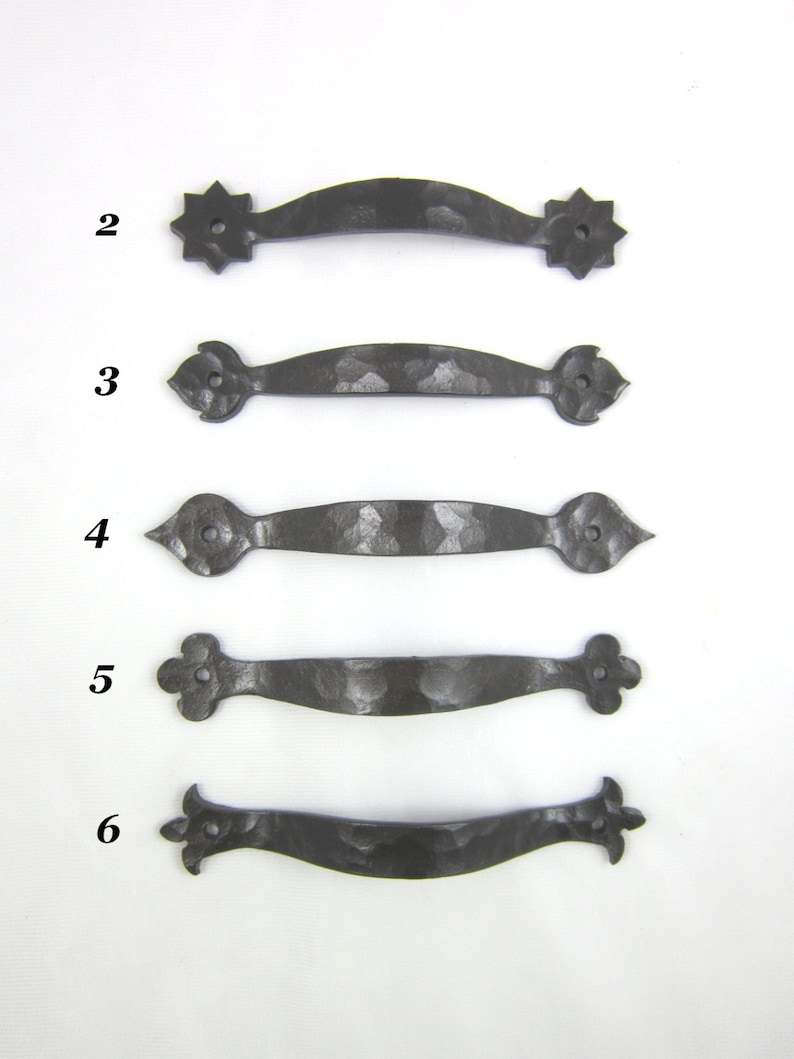 Hpsh Series Rustic Spanish Style Wrought Iron Cabinet Drawer Pull - Etsy