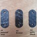 HK15 Colonial Spade Tip Hardware Iron Cabinet Knob Pull Hammered Finish ...