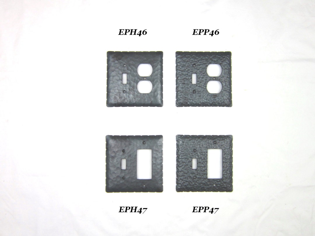 EP4 Series Rancho Style Wrought Iron Switchplate Toggle and Duplex or ...