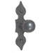 HK15 Colonial Spade Tip Hardware Iron Cabinet Knob Pull Hammered Finish ...