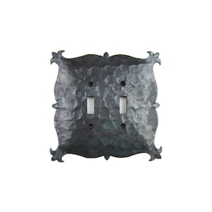 Rustic Mediterranean Iron Double Switch Plate Toggle EPH14 - Etsy